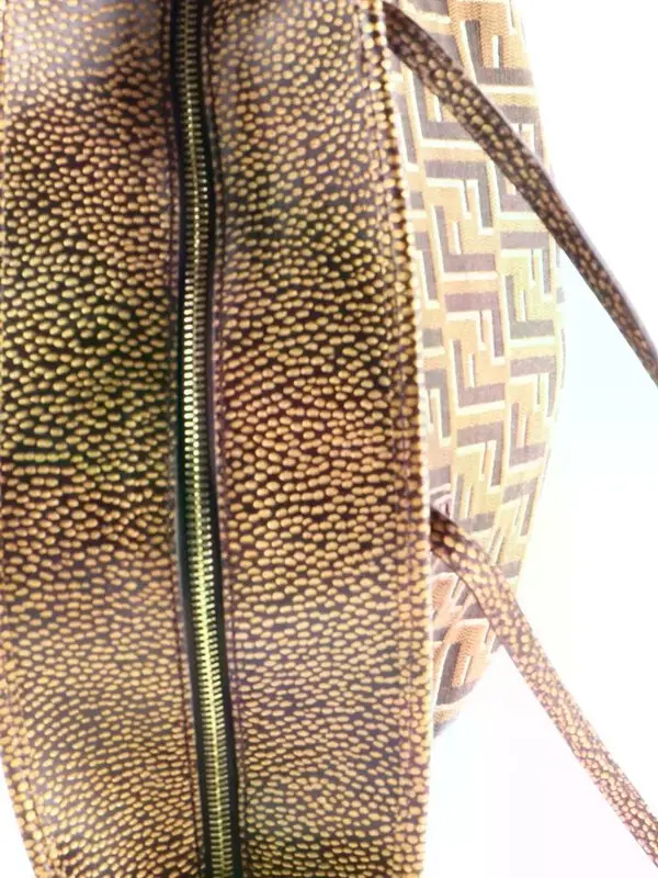 Fendi Metallic Zucca Canvas Large Tote Bag