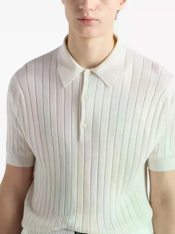Prada Cashmere And Silk Polo Shirt