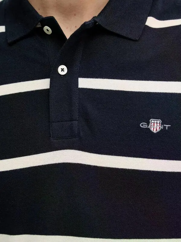 Gant Striped Short-sleeve Polo Shirt