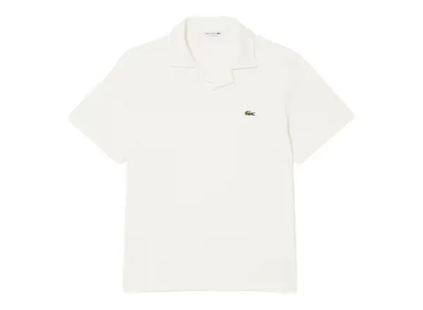 Lacoste Short Sleeved Classic Fit Open Neck Blend Polo Shirt - Chambray