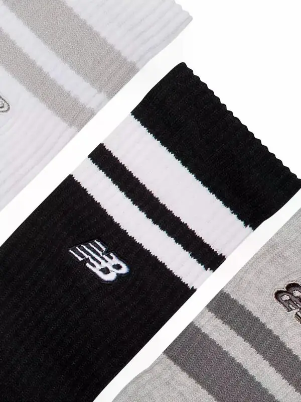 NEW BALANCE Active Premium Stripe Crew Socks 3 Pack