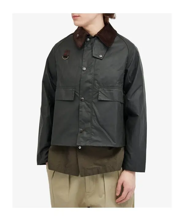 Barbour Spey Waxed Cotton Jacket - Sage