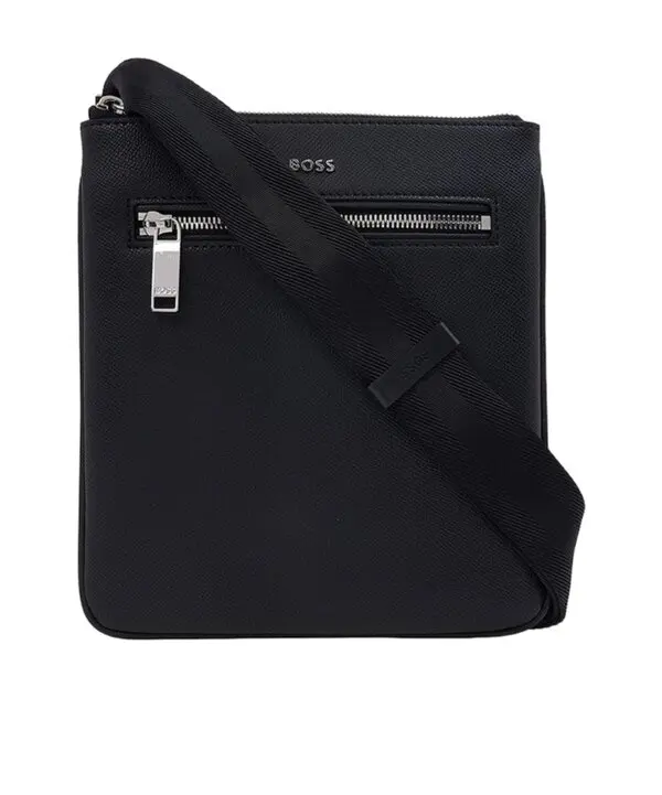Hugo Boss Logo Lettering Messenger Bag - Black