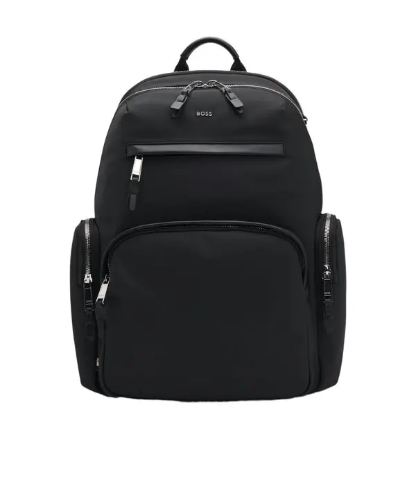 Hugo Boss Boss Zippered Backpack - Black