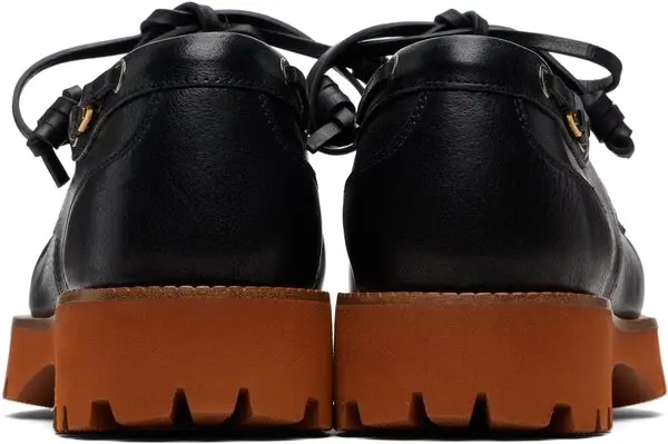 Valentino Garavani Leather Lace-up Loafers With Logo Detail