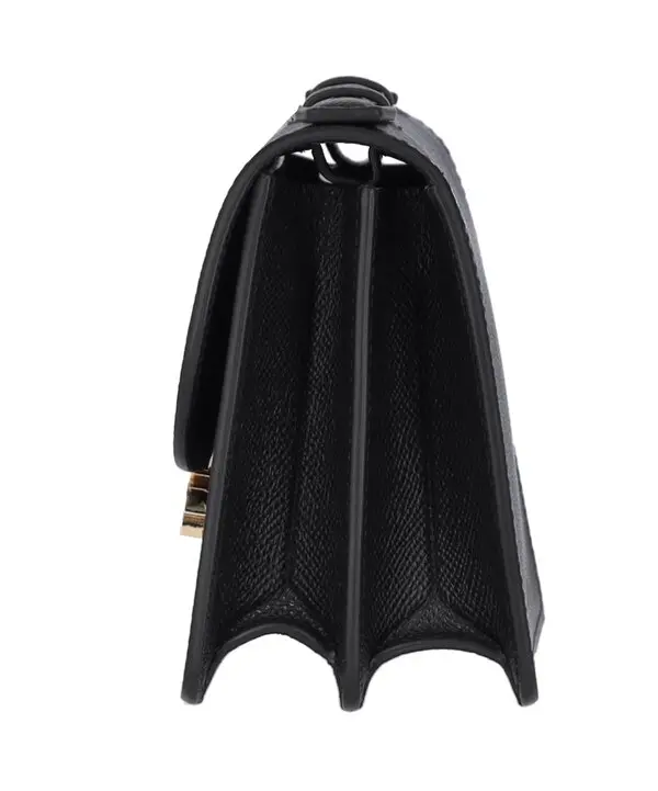 Victoria Beckham Logo Plaque Mini Top Handle Bag - Black