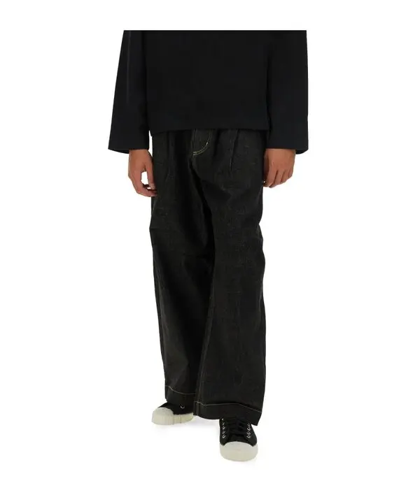 Studio Nicholson Wide-leg Belt-loop Jeans - Black