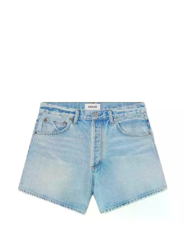 AGOLDE Buttoned Denim Shorts