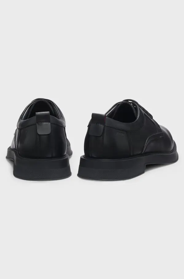 Hugo Boss Derby Shoes With Perforated Logo Detailing