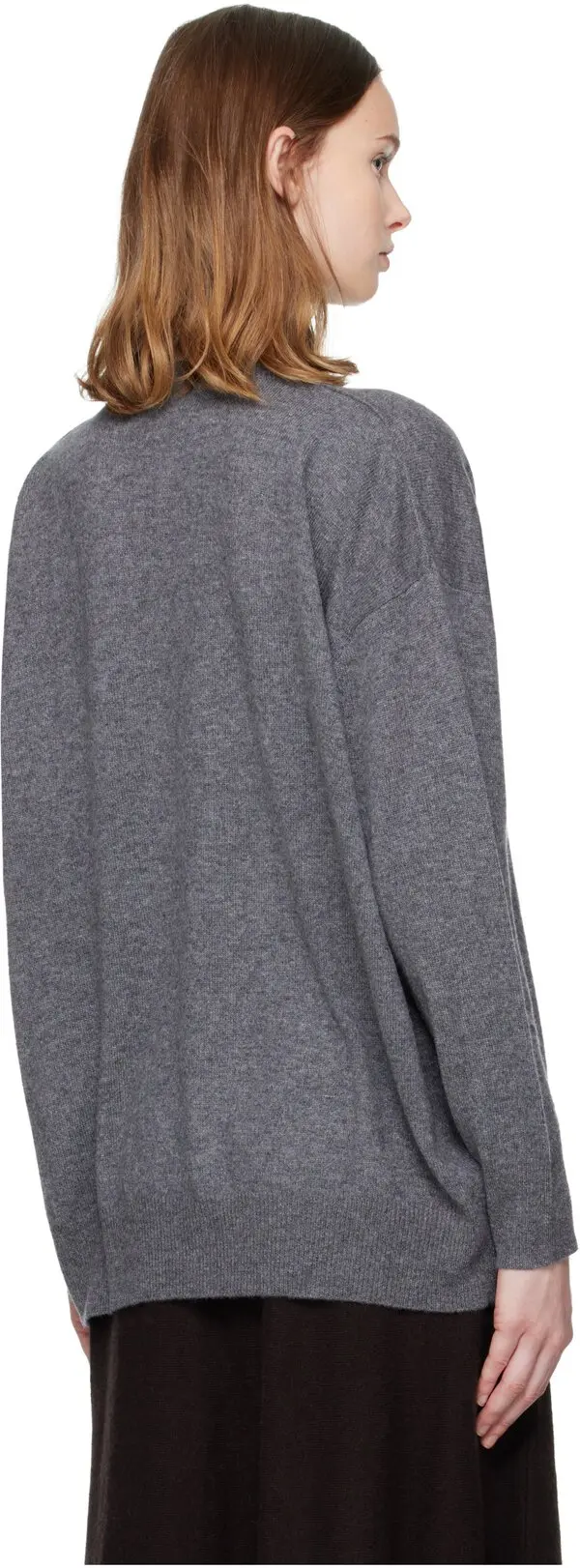 LISA YANG Erna V-neck Knitwear With Lace-up Detail