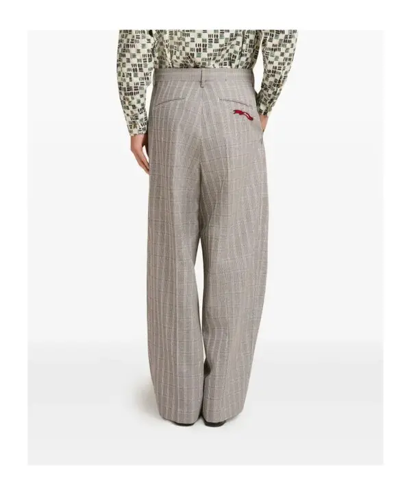 Marni Pleated Checked Trousers