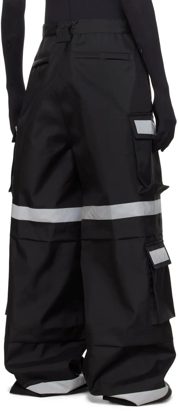 Vetements Cargo Reflective Stripe Detail Trousers