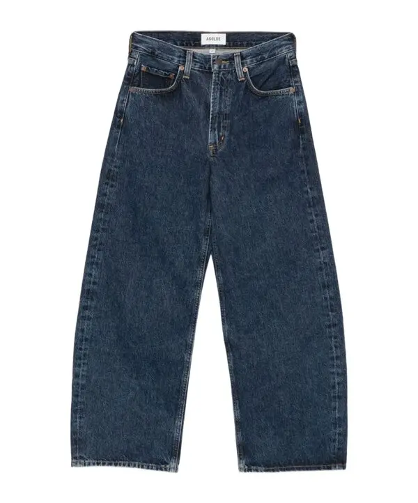 AGOLDE Denim Trousers With Belt Loops