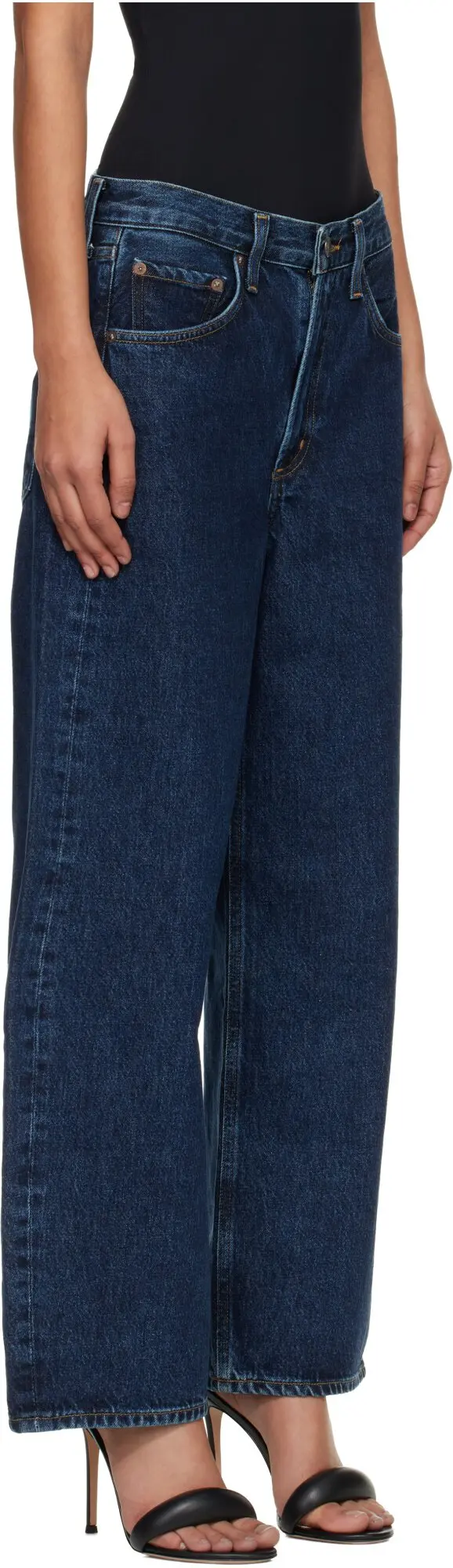 AGOLDE Denim Trousers With Belt Loops