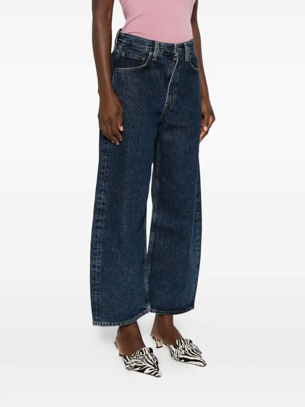AGOLDE Denim Trousers With Belt Loops