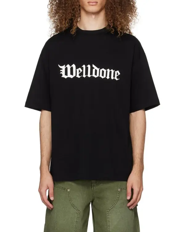 We11Done Logo-print Cotton T-shirt