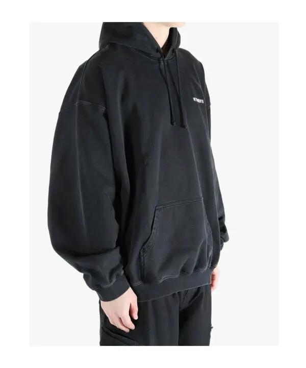 Vetements Logo Detailed Drawstring Hoodie