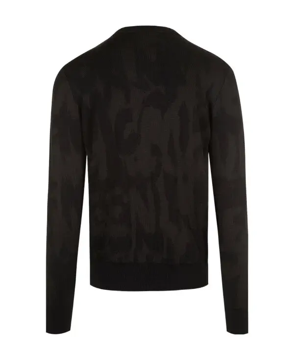 Alexander McQueen Logo Jacquard Knitted Jumper