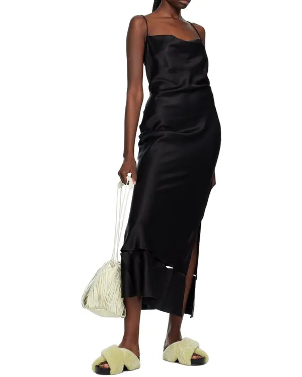 Nanushka Renny Spaghetti Straps Maxi Dress With Side Slit
