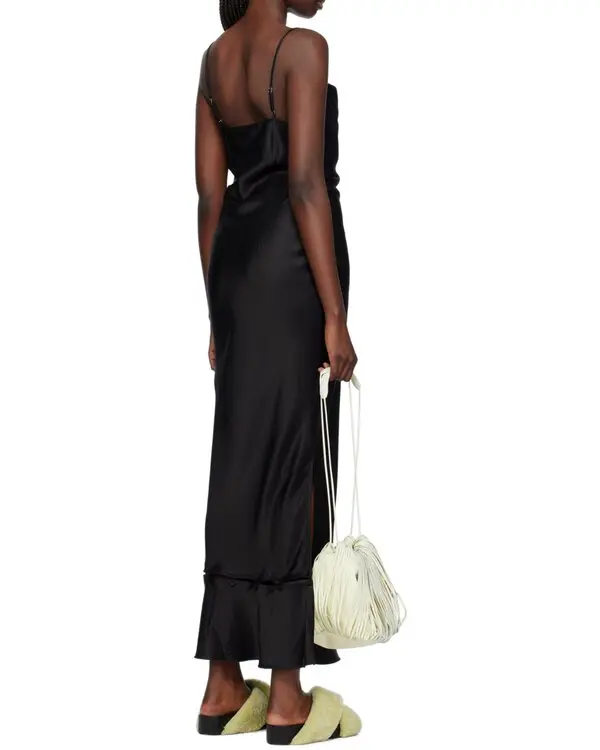Nanushka Renny Spaghetti Straps Maxi Dress With Side Slit