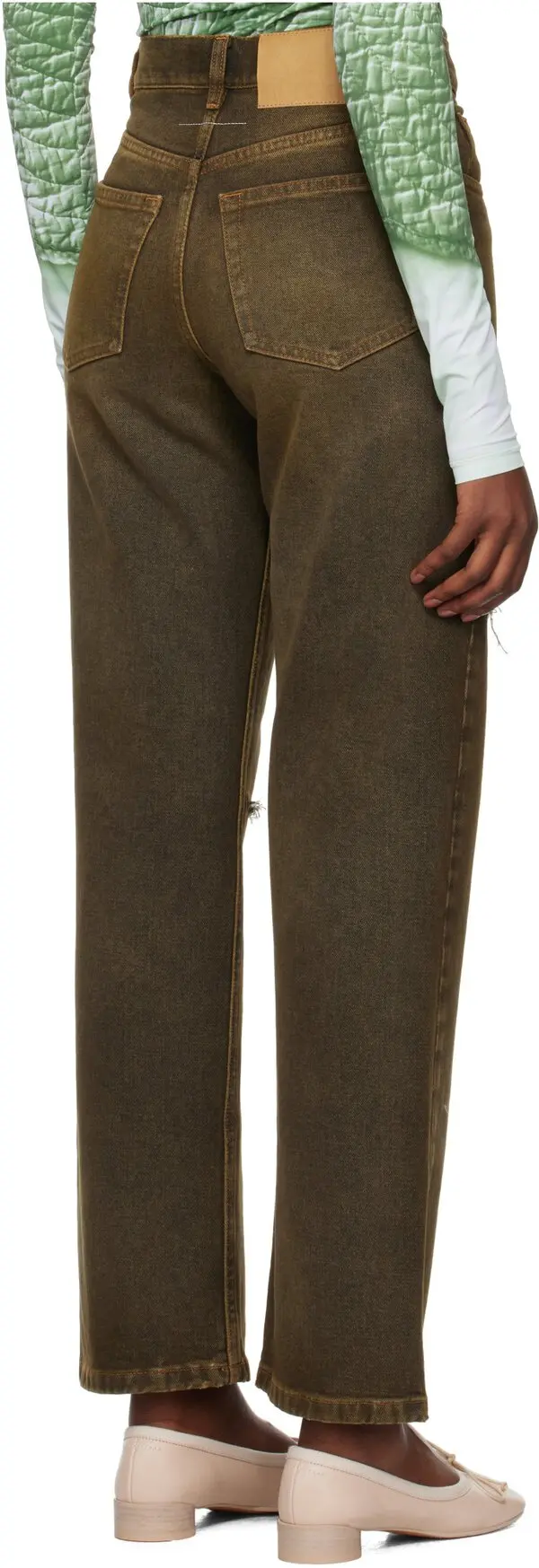 MAISON MARGIELA Straight-leg Ripped Denim Jeans