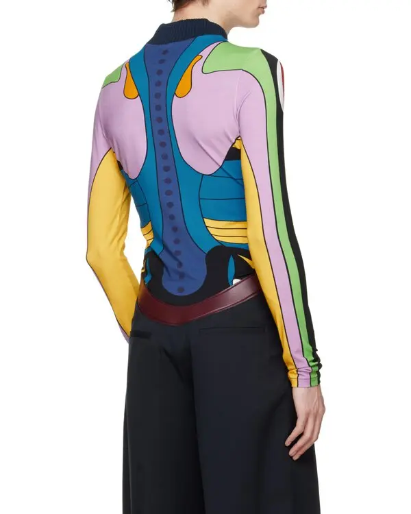 JEAN PAUL GAULTIER Printed Long-sleeve Top