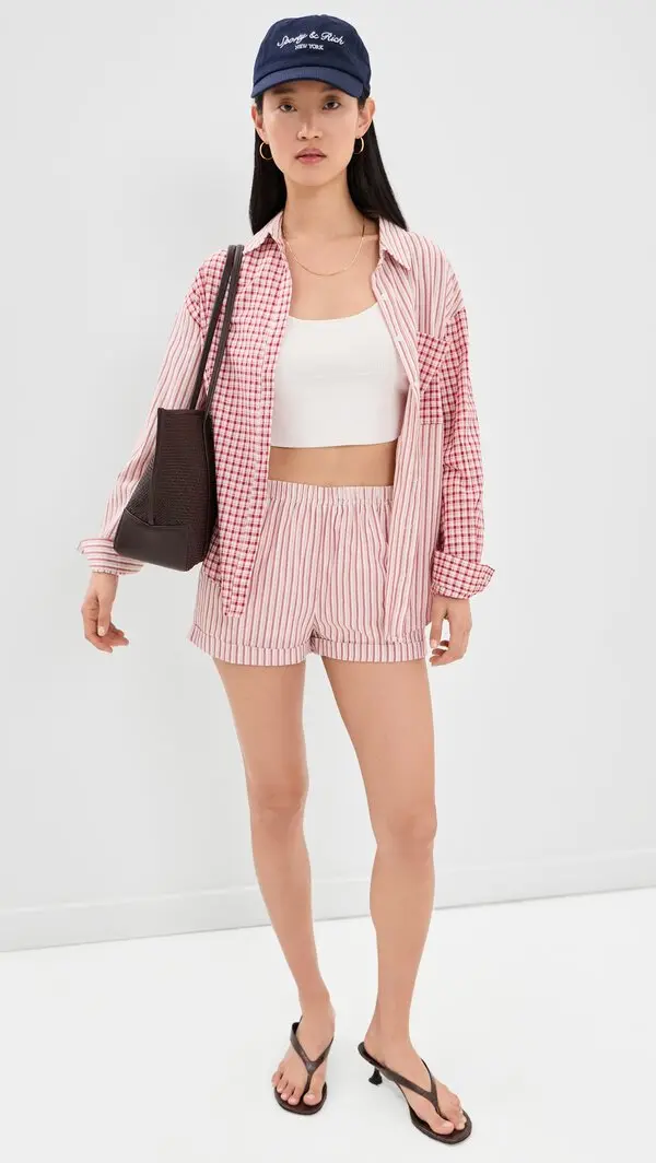 BAILEY ROSE Striped Shorts