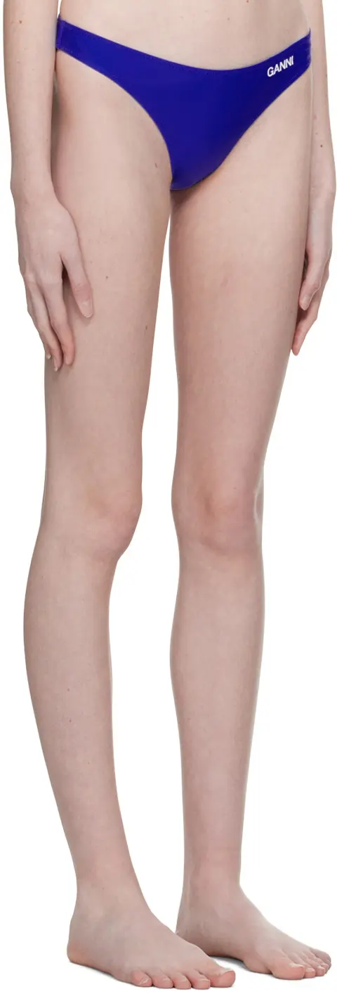 GANNI Logo-print Bikini Bottoms