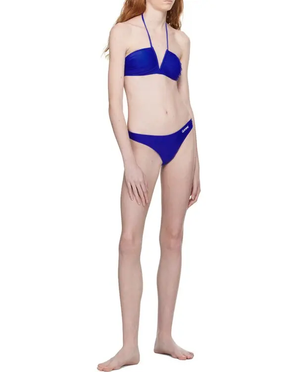 GANNI Logo-print Bikini Bottoms