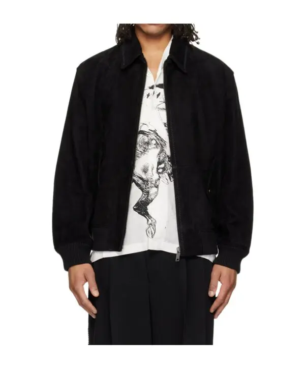 Hugo Boss Suede Bomber Jacket