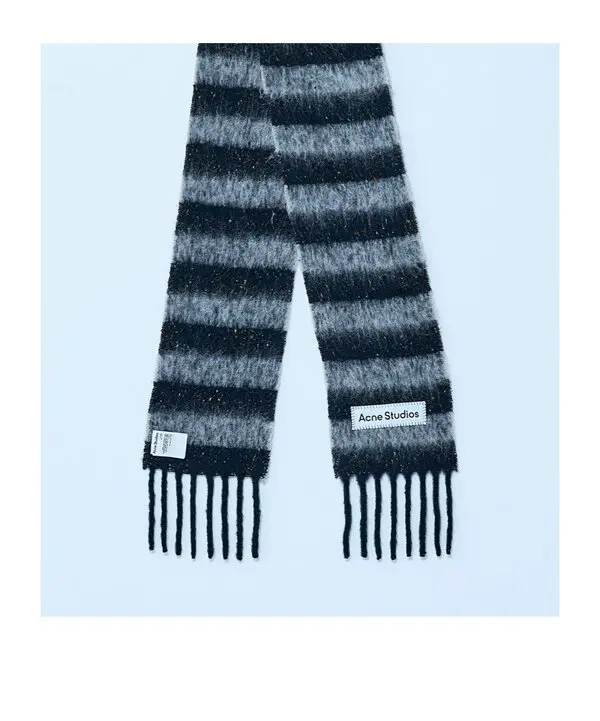 Acne Studios Stripe Pattern Scarf