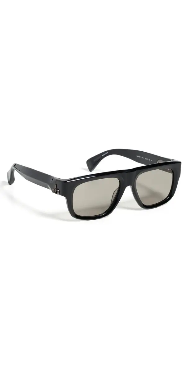 Rag & Bone Square Acetate Sunglasses - Shiny Black
