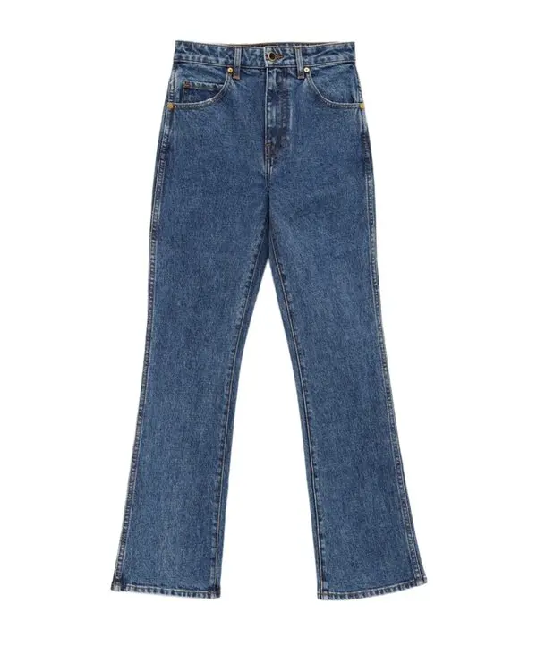 Khaite Vivian Cropped Jeans - Blue