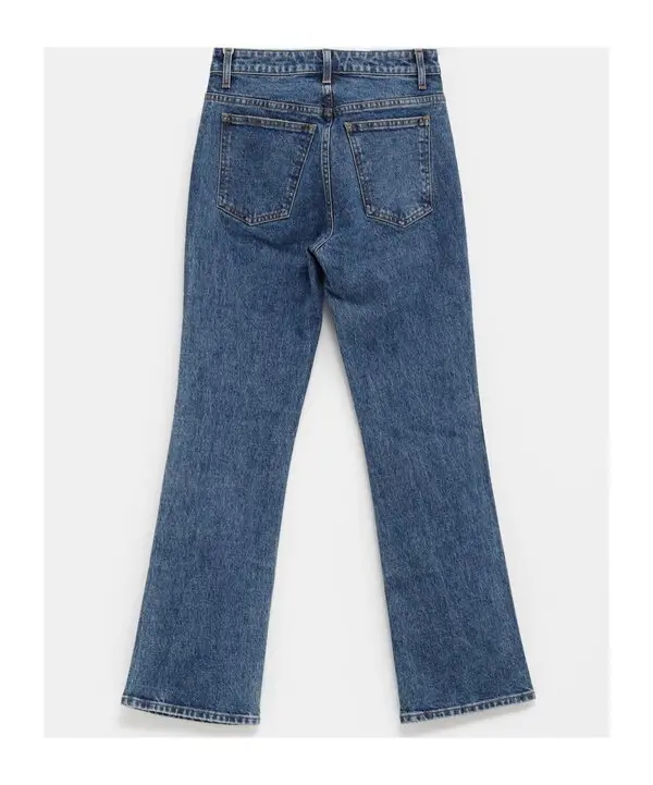 Khaite Vivian Cropped Jeans - Blue