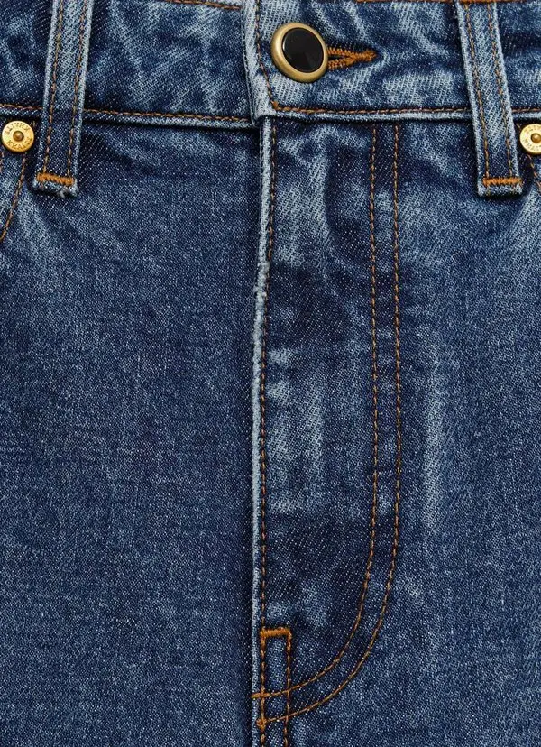 Khaite Vivian Cropped Jeans - Blue