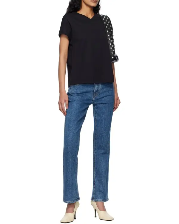 Khaite Vivian Cropped Jeans - Blue