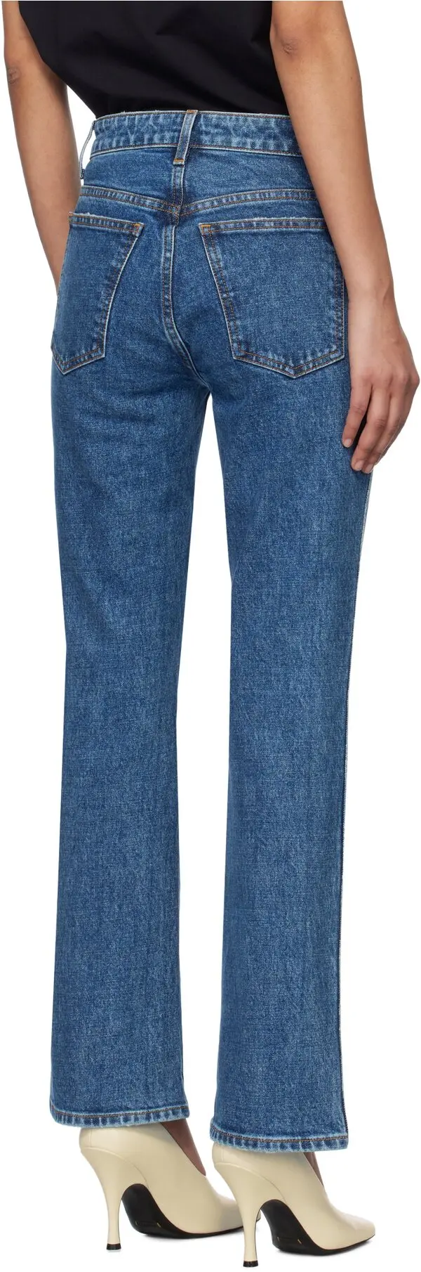 Khaite Vivian Cropped Jeans - Blue
