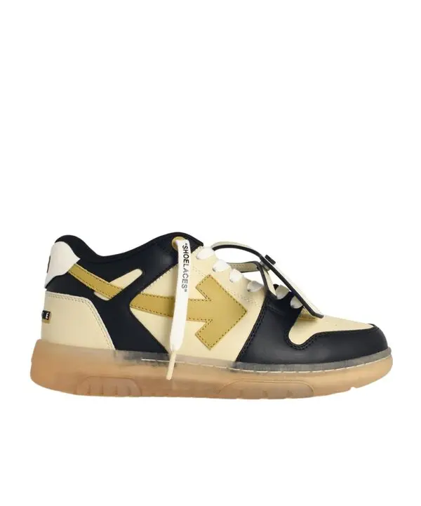 Off-White Out Of Office Lace-up Sneakers - Sand Color, Golden Brown
