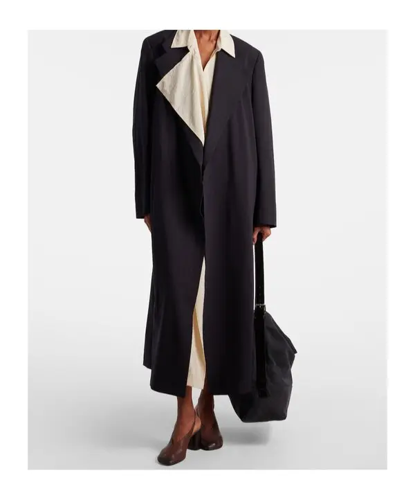 LEMAIRE Wool Crêpe Wrap Coat