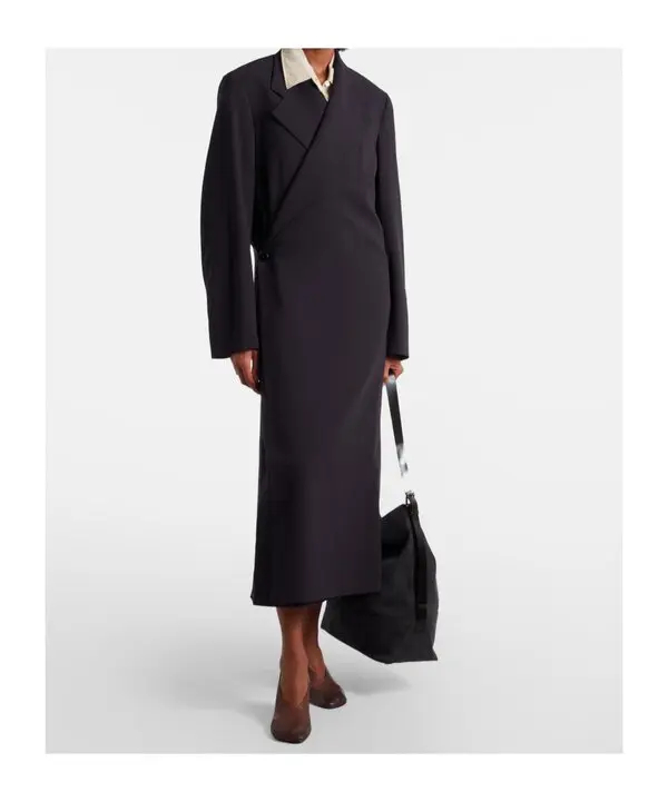 LEMAIRE Wool Crêpe Wrap Coat