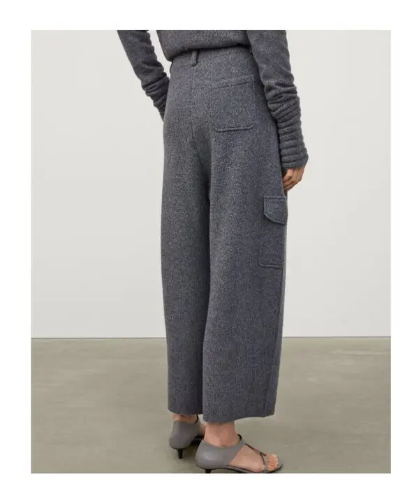 LISA YANG Azaria Elasticized Cargo Pants - Graphite Color