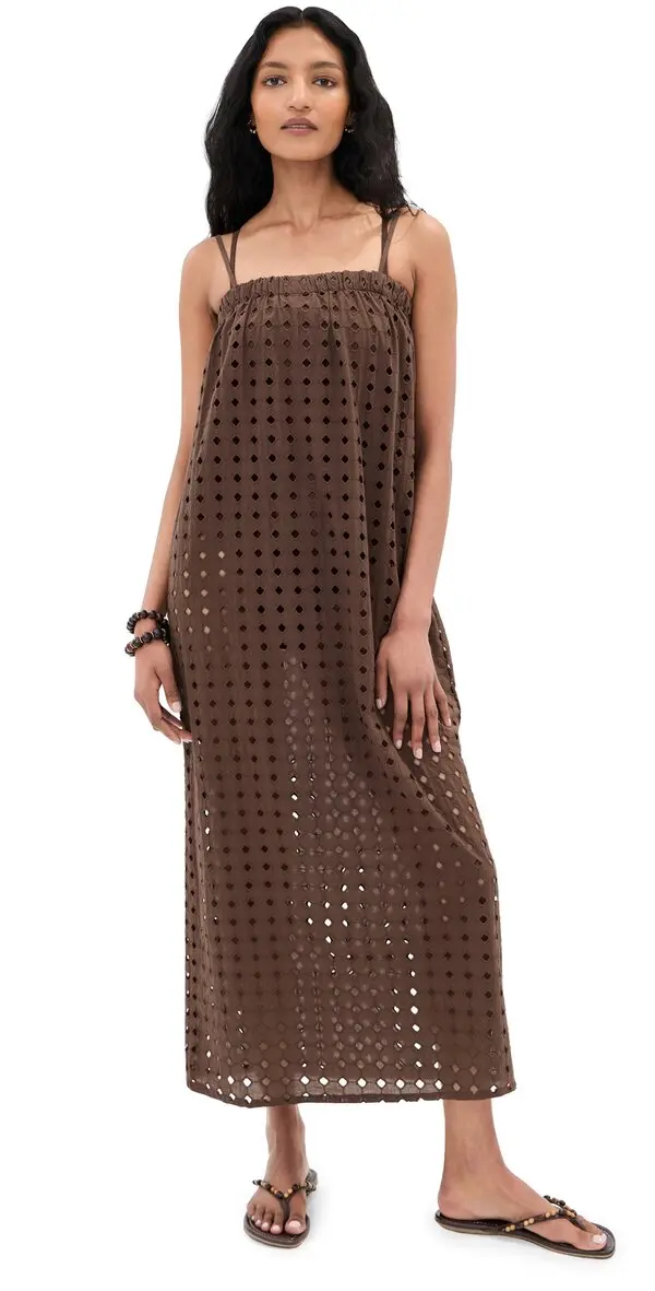 LE BOP Camille Maxi Dress - Shaved Chocolate