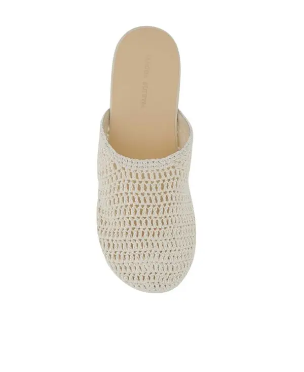 Magda Butrym Crochet Clog Round Toe Mules