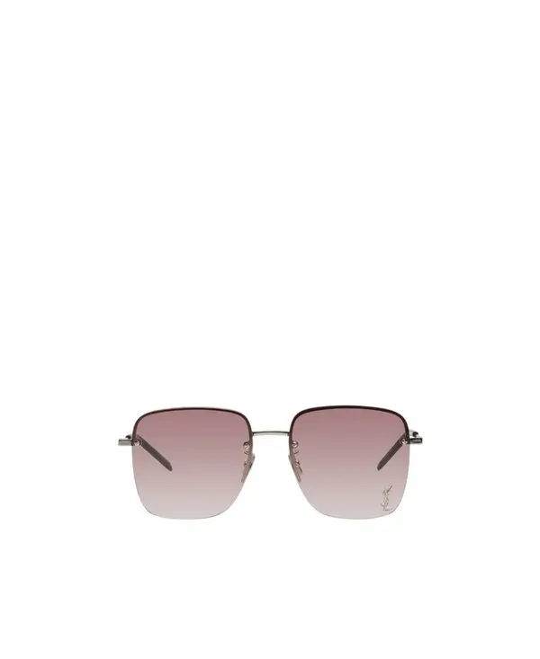 Saint Laurent Logo Sunglasses - Nude