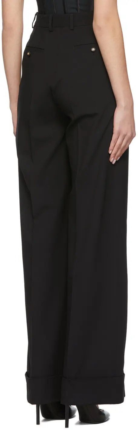 Dolce & Gabbana Wide-leg Cuffed Trousers