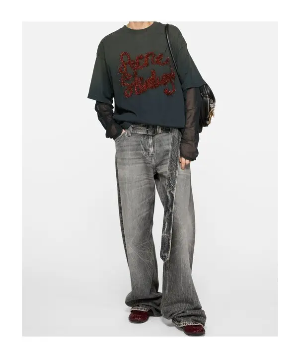 Acne Studios Layered Logo T-shirt