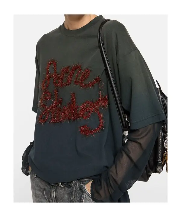 Acne Studios Layered Logo T-shirt