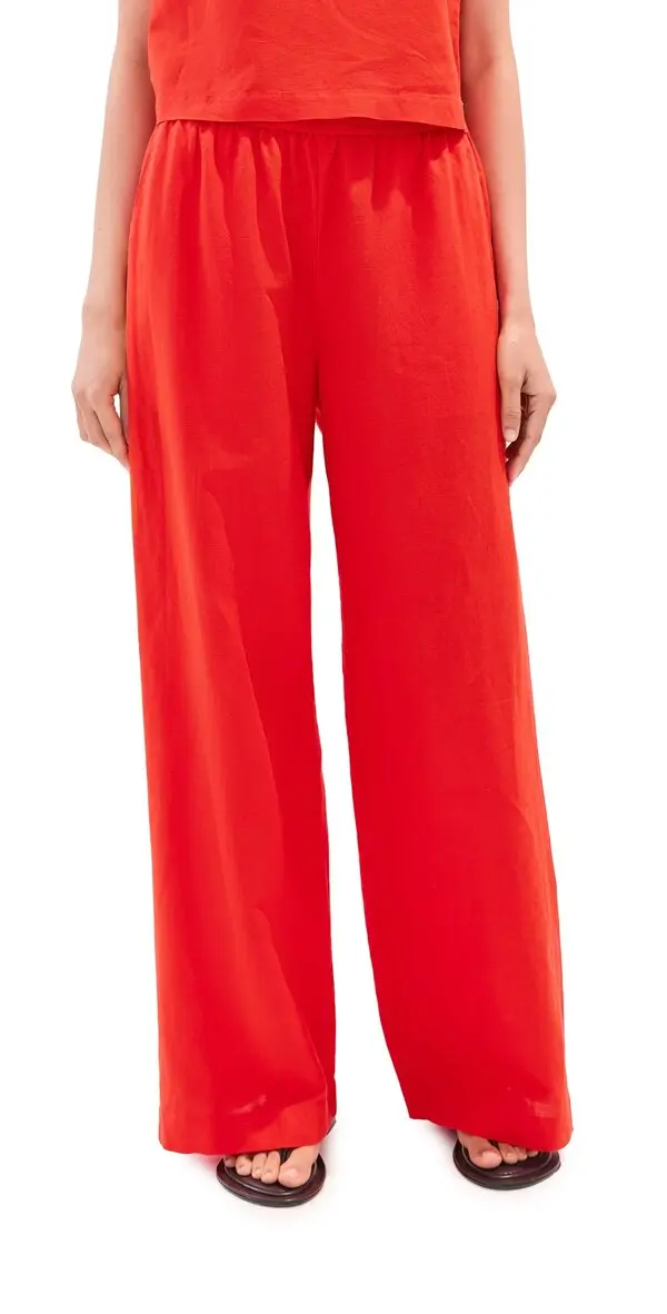 LE BOP Margot Linen Pants - Clam Bake