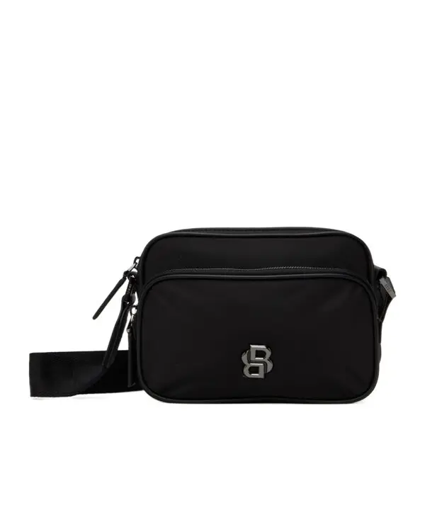 Hugo Boss Logo Plaque Shoulder Bag - Black