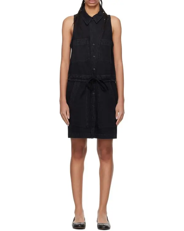 Isabel Marant Étoile Sleeveless Denim Dress With Drawstring Waist